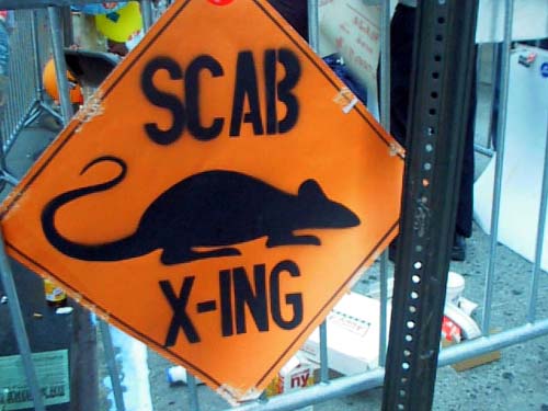 There Are Few Things As Reprehensible as a Scab | gadflyonthewallblog